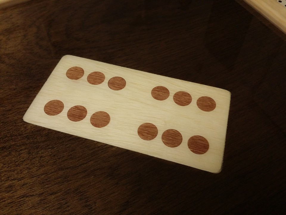 Domino Tables by Art with Beautiful Large Domino Inlay All Hand Crafted ...