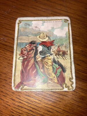 Hassan Cigarette Cards Cowboy Series 1-50 Roping A Steer | eBay