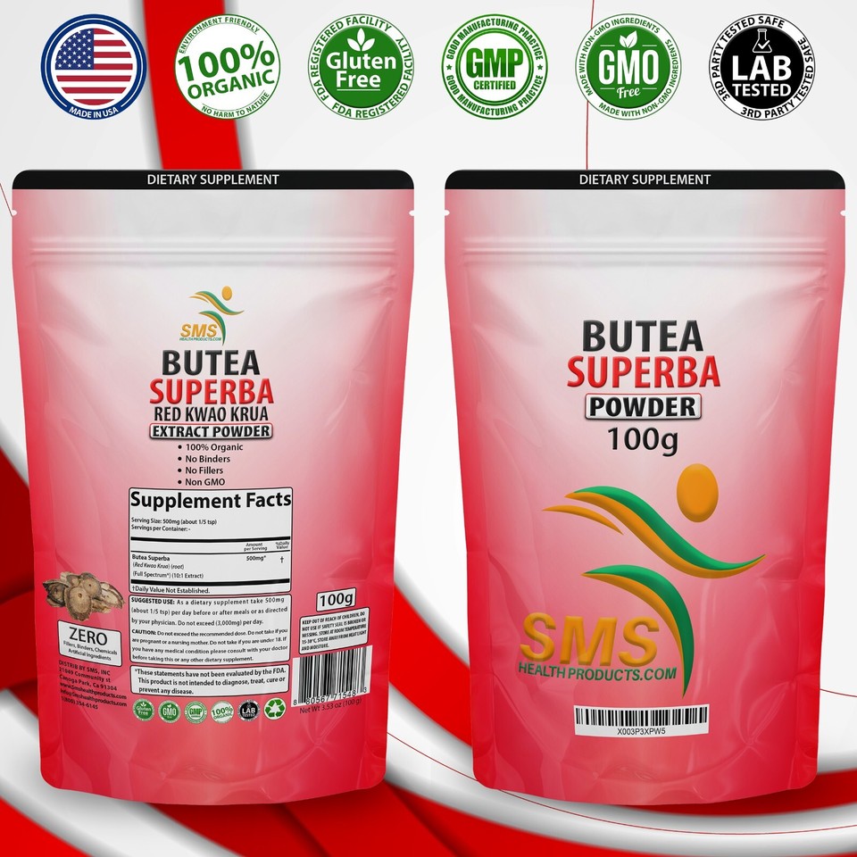 Butea Superba Extract Powder 10:1 High quality 100% Organic Red Kwoa ...
