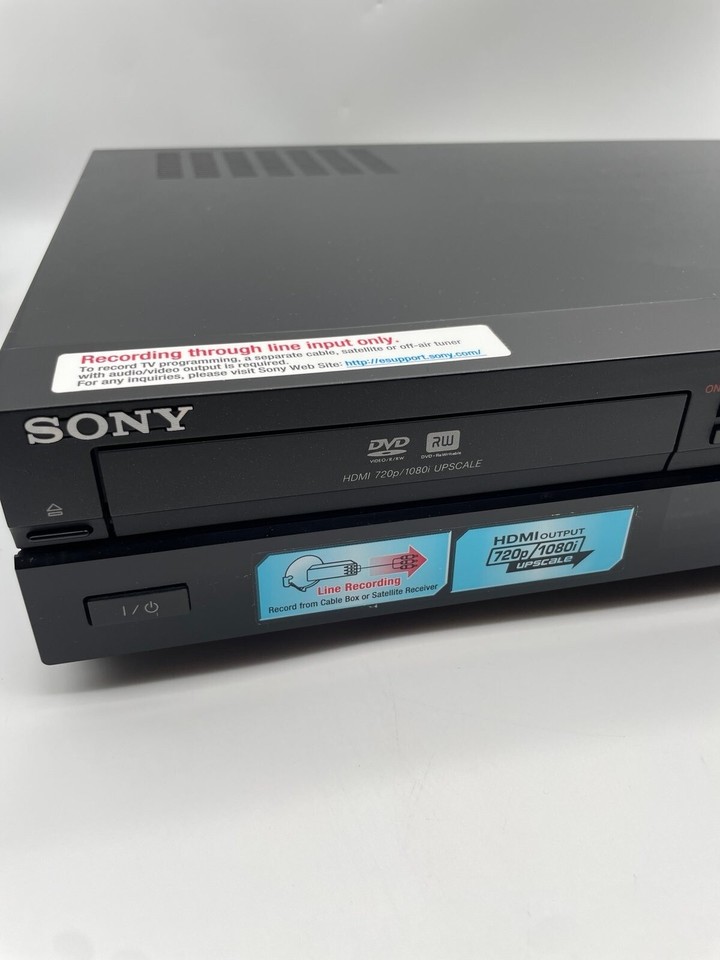 Sony RDR-VX555 VHS VCR/DVD Recorder 4 Head Stereo HDMI REMOTE Tested ...