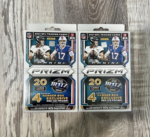 2021 Prizm NFL Football Hanger Box Red Ice-New Factory Sealed | eBay