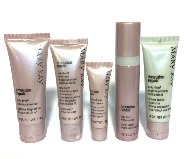 Mary Kay TimeWise Repair Volu-firm Deluxe Mini Set 5 PC Travelkit for ...