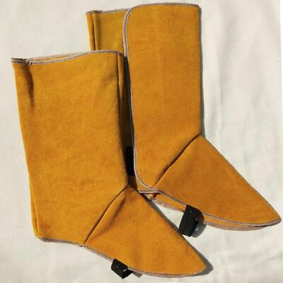 2x Welding Boot Cover Leather Welding Spats Flame Retardant Feet ...