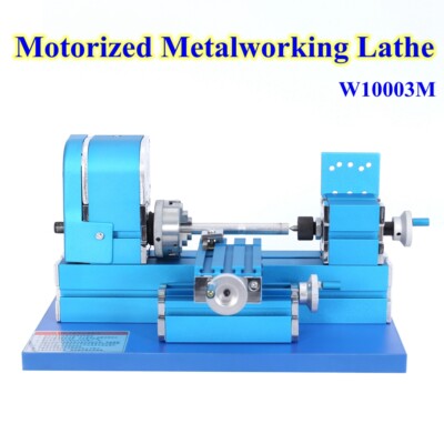 Mini Hobby DIY Turning Lathe Motorized Metalworking Machine for Wood ...