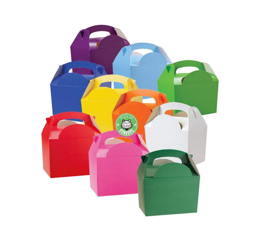 Childrens Kids Colour Birthday Wedding Party Meal Lunch Food Gift Loot ...