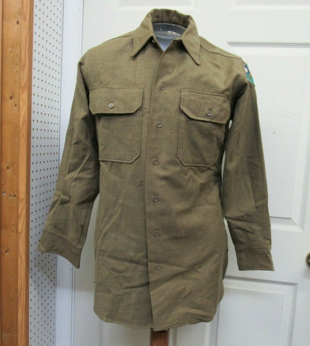 WW2 US Merrills Marauders Mars Task Force Patch on Wool Flannel Shirt ...