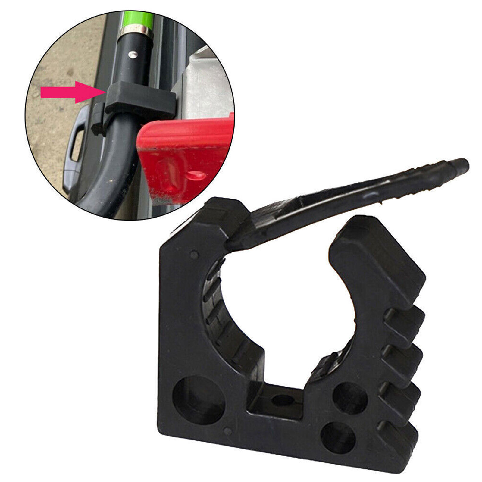 1/2/4X Rubber Clamps 25-45mm Shovel Axe Holder Retainer Fixing Car ...