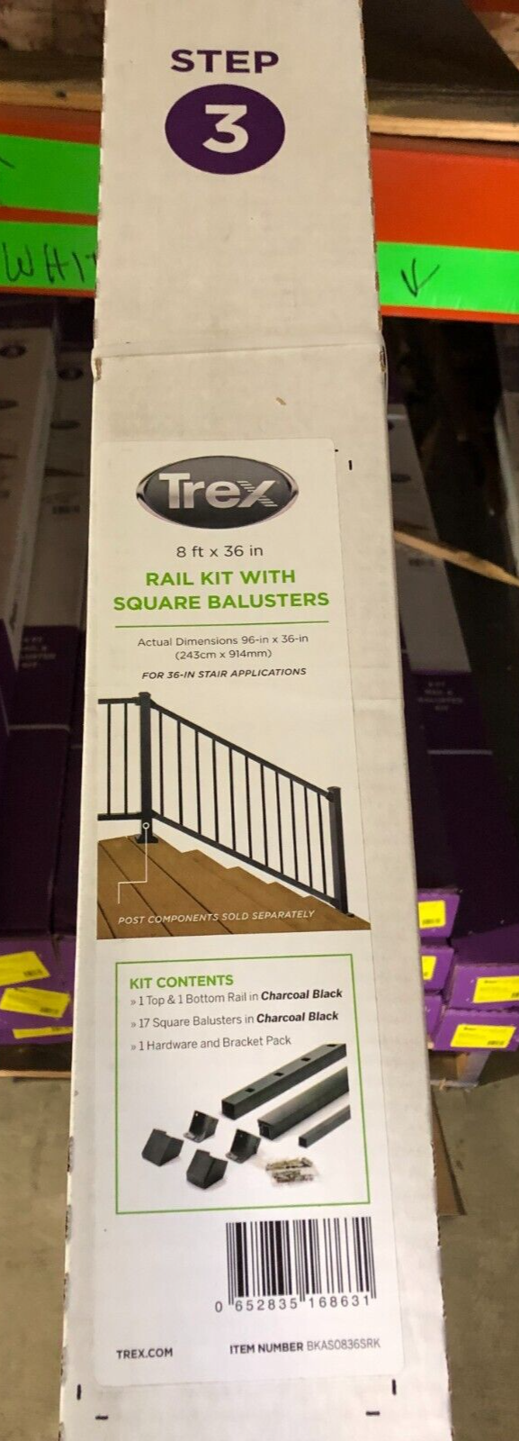 Trex Signature 8-ft x 1.75-in x 36-in Deck Stair Rail | eBay