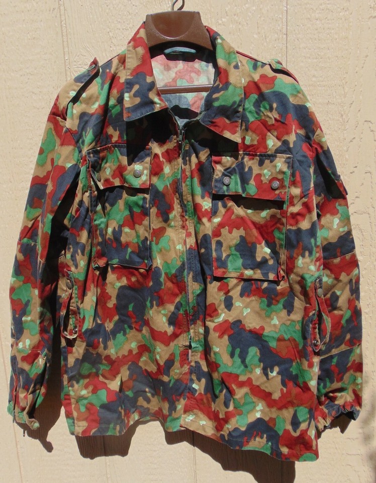 Swiss Alpenflage M83 Camo Lightweight Combat Jacket Size L & XL,Ex.cd ...