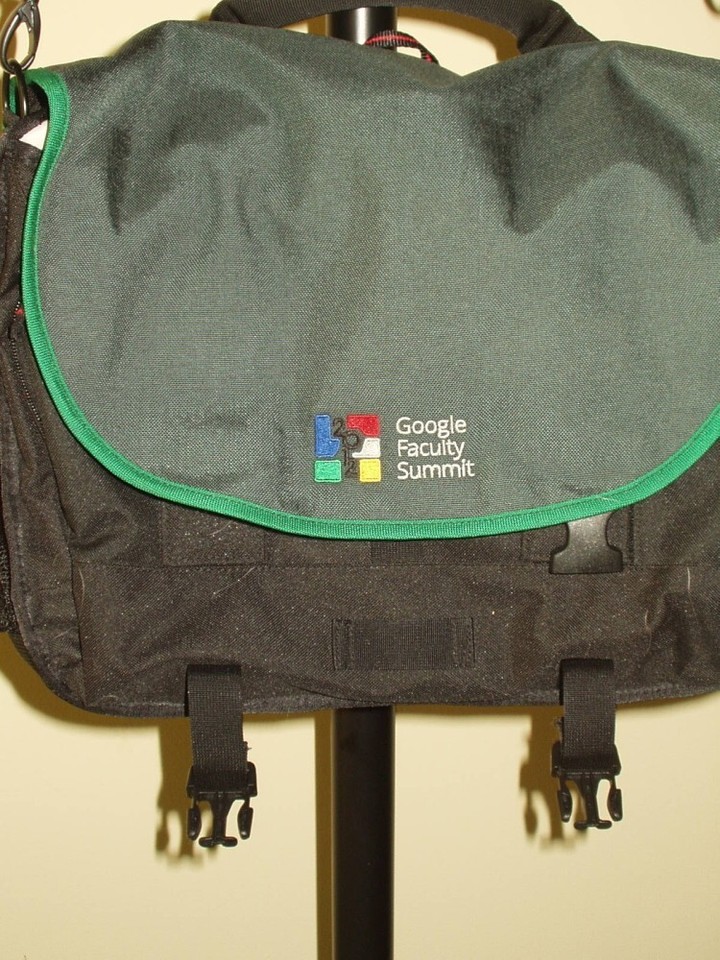 Google Faculty Summit Messenger Bag - More Pockets Than You Can Imagine! | eBay