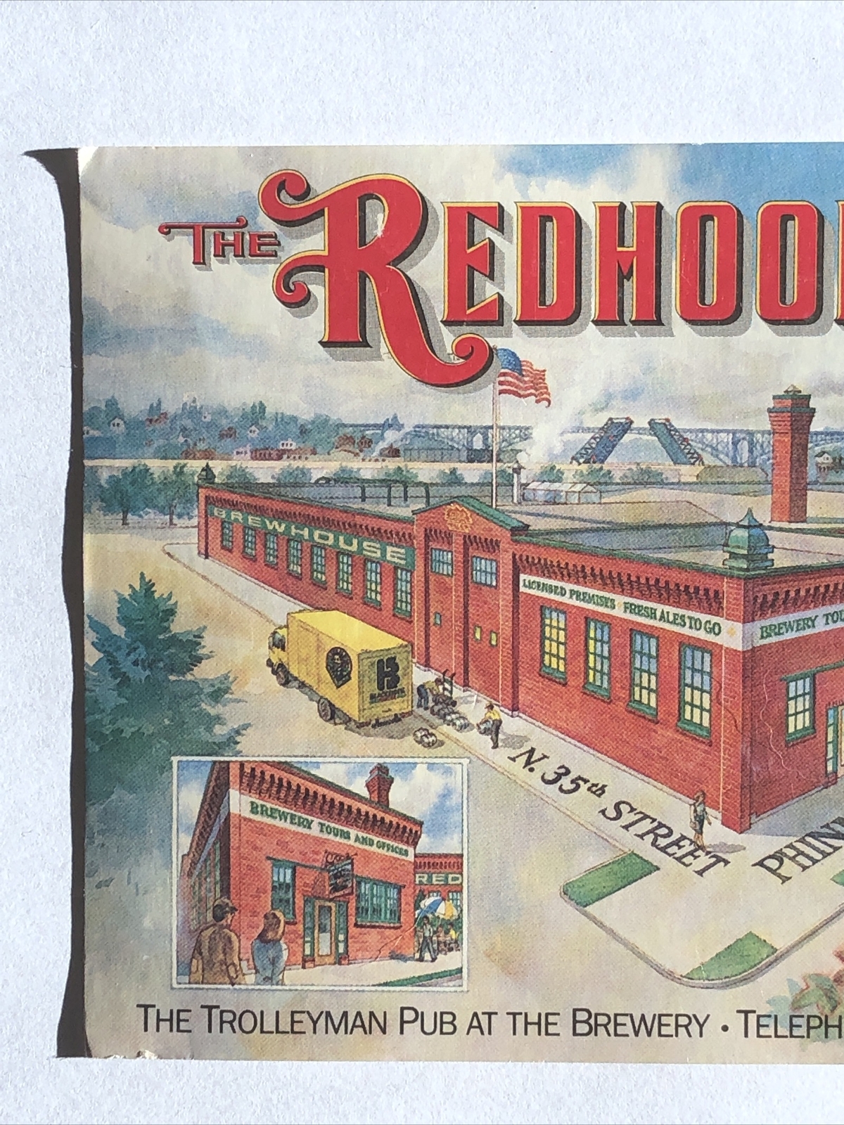 Red Hook Ale Brewery Seattle Washington Trolleyman Postcard Pub Beer ...