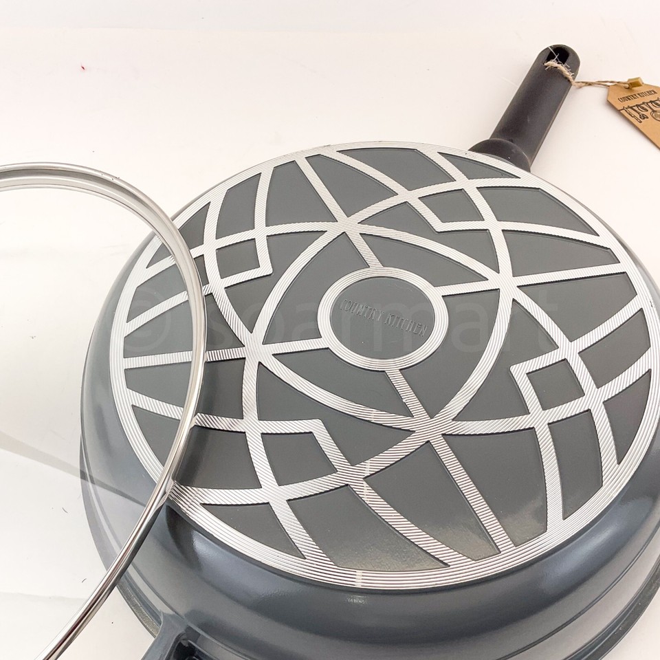 Country Kitchen Non-Stick 11" 4.1-qt Saute Pan / Deep Frying Induction ...