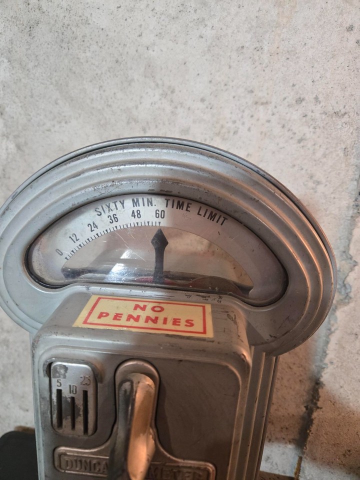 Vintage Duncan Miller Parking Meter 5, 10, 25 Cent. Missing back | eBay