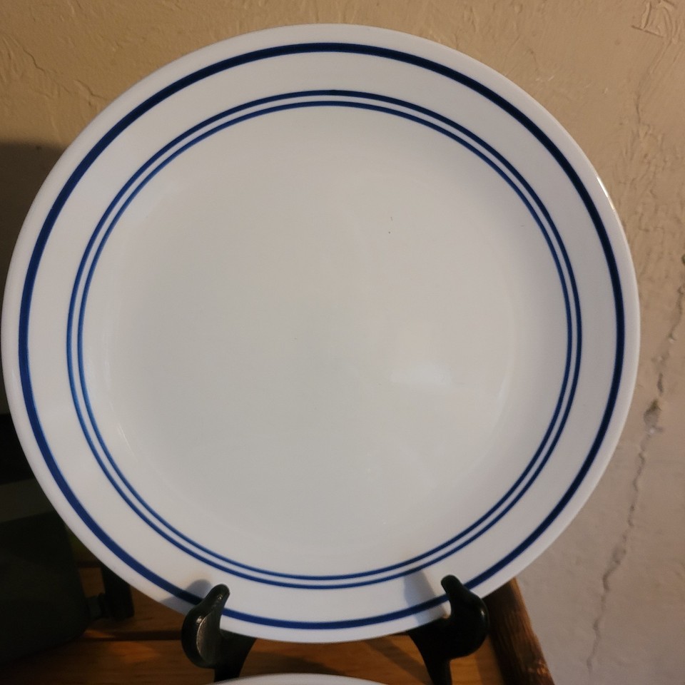 Vintage Corelle Classic Cafe Blue Mixed Lot Of 9 Pcs. Dinner Luncheon ...