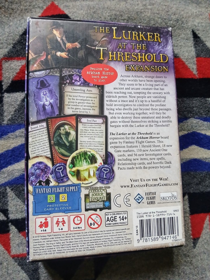 Arkham Horror The Lurker At The Threshold Expansion Fantasy Flight ...