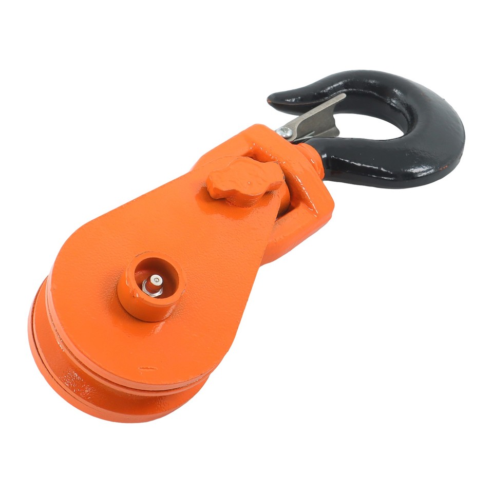2 Ton Snatch Block with Swivel Hook 3" Sheave 3/8" Wire Rope Wrecker ...