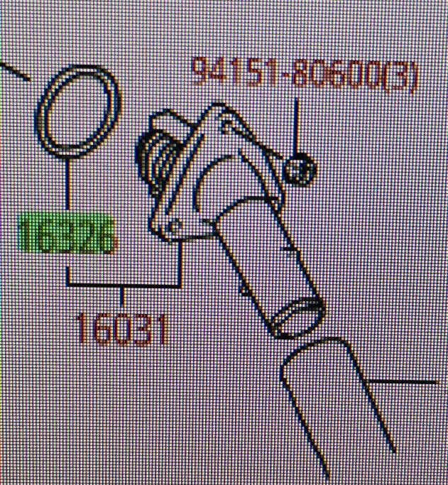 OEM Toyota Engine Coolant Thermostat Gasket/WATER INLET HOUSING GASKET ...