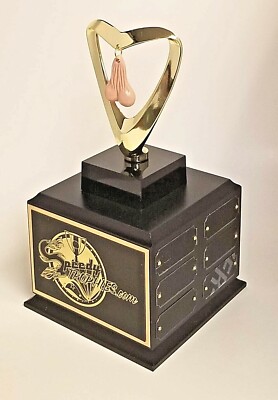 FANTASY FOOTBALL LAST PLACE SACKO TROPHY on BASE 12 Year - FREE ...