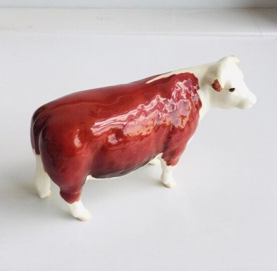 Vintage Beswick Hereford Cow Ch of Champions Decorative Figurine ...