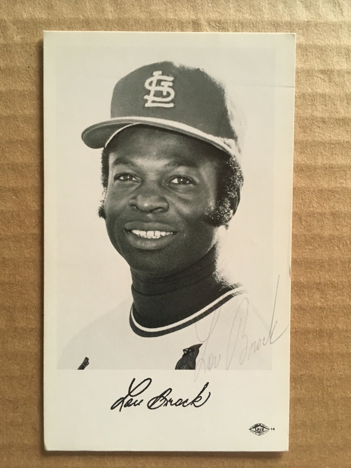 1974 LOU BROCK SIGNED 3 1/4 x 5 1/2 POSTCARD CARDINALS - Autographed | eBay