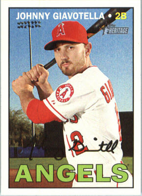 2016 Topps Heritage High Number #660 Johnny Giavotella Angels | eBay