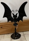 Halloween Metal Bat 🦇 Stand Home Decor 14” x 9” Black - NEW | eBay