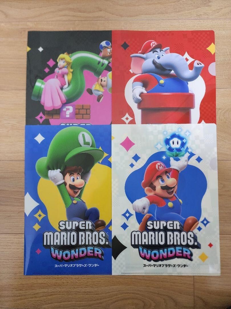 Super Mario A4 Clear File set Seven Eleven Limited Japan | eBay