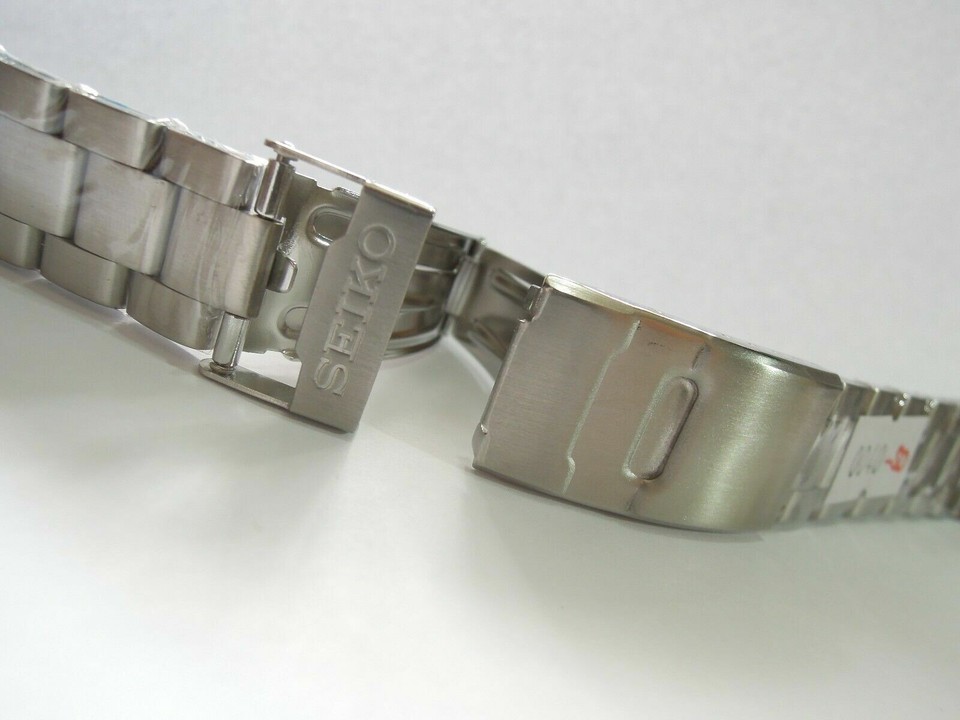NEW 22MM STAINLESS OYSTER SOLID BRACELET DIVERS 10BAR SKX031-033 (7S26 ...