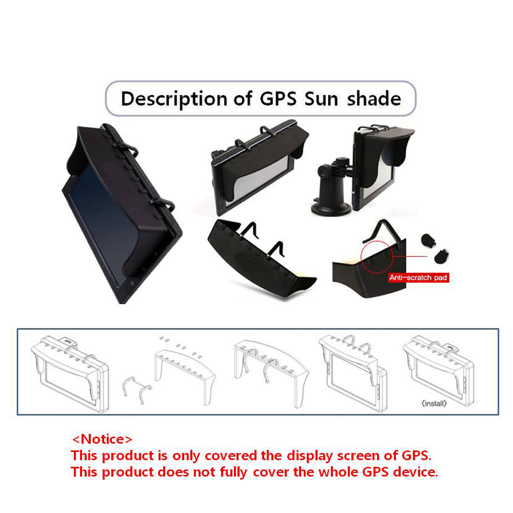 GPS Sun shade for Garmin nuvi 2789LMT 2757LM 2797LMT /dezl 77LMTHD / RV ...
