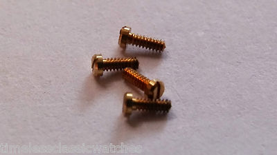 Watch Parts gold screw case back - 4 Gold Screws for Case Back - watch ...