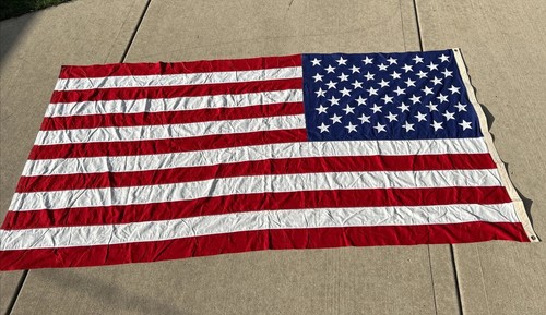 HUGE Vintage Valley Forge Flag Co. 2 X 2 American Flag 9’ 5” By 4’ 9 ...