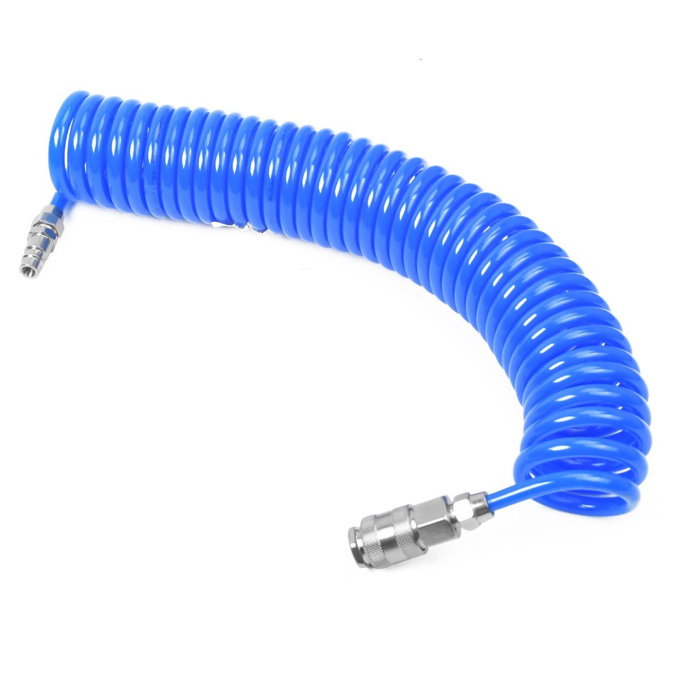 2Pc 6m Air Hose Compressed Air Hose Retractable Pneumatic Recoil Hose ...