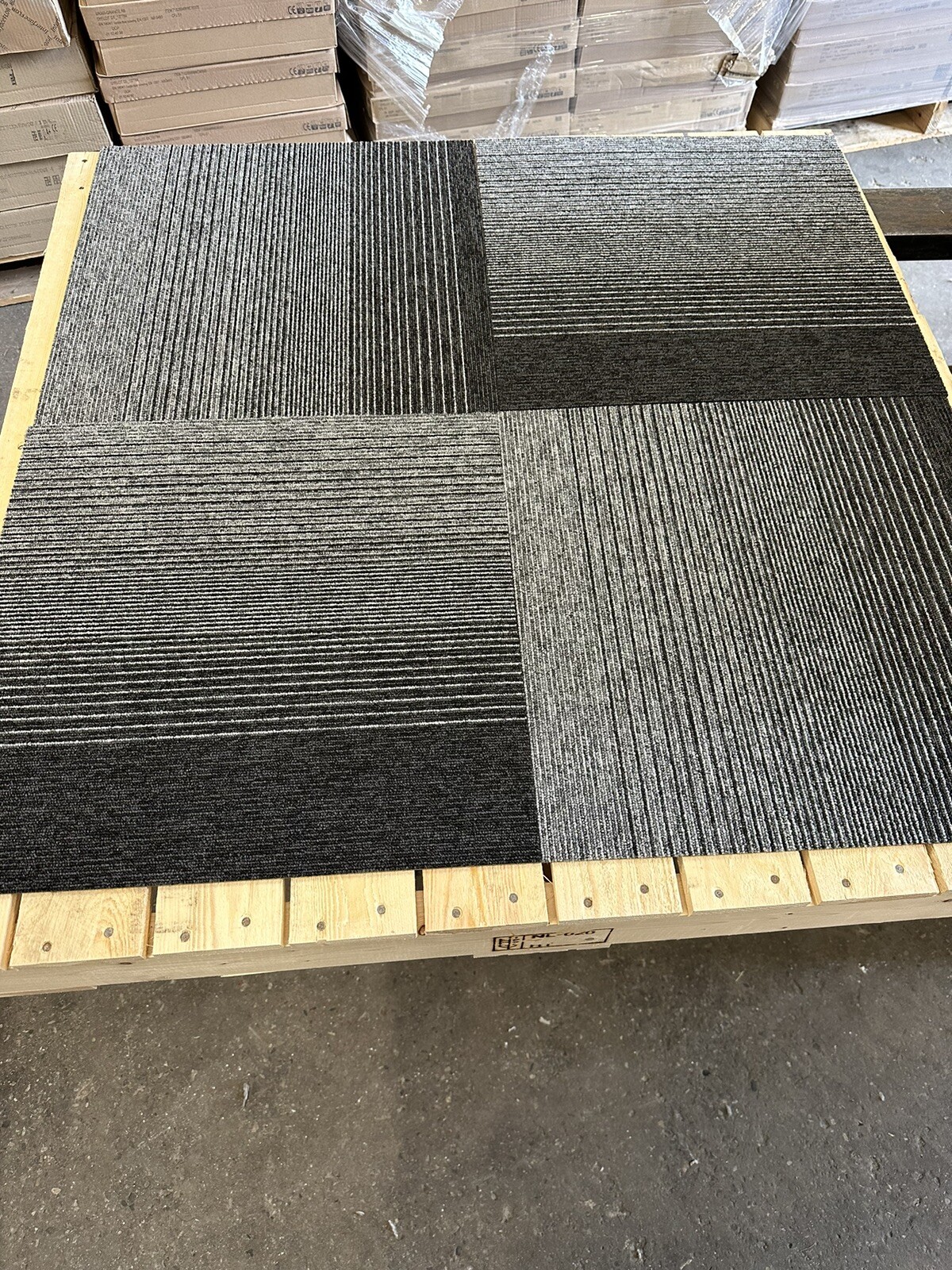 Interface Employ Lines Carpet Tiles col Quarry Price per 5m2 Box ( 20 tiles ) | eBay UK