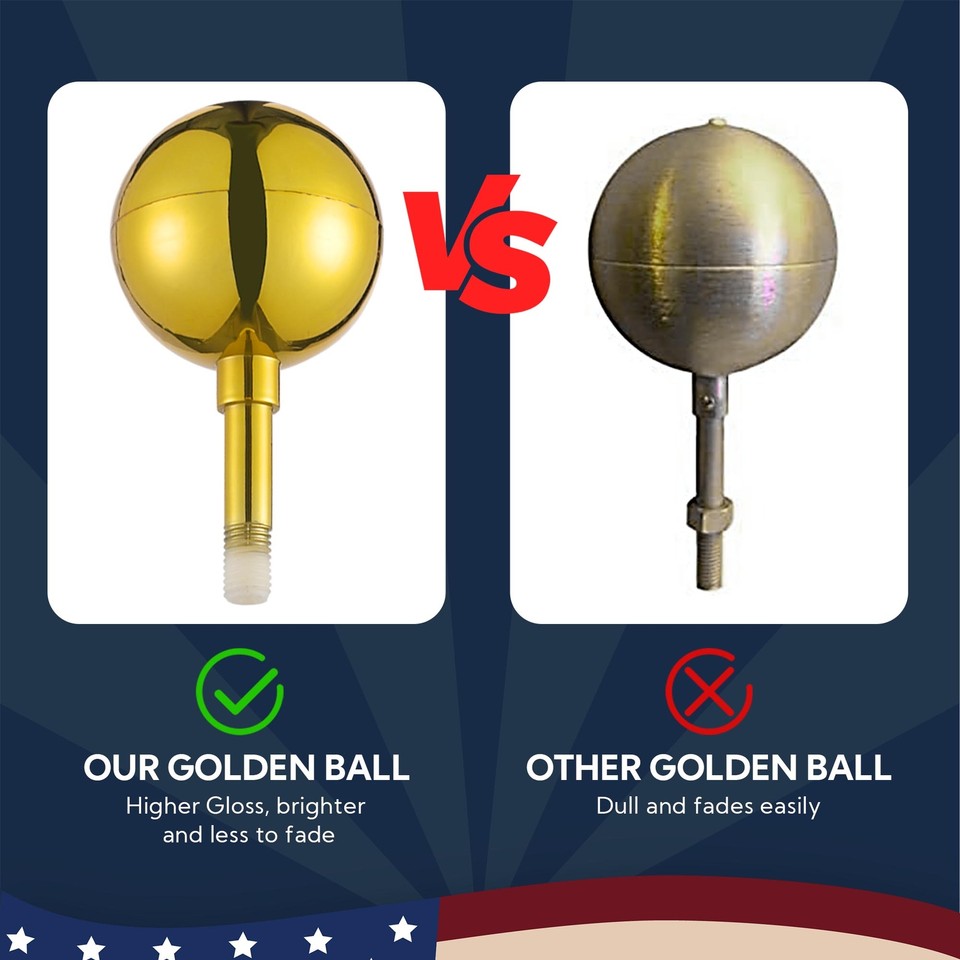 Apluschoice 25 Ft Flag Pole Aluminum Telescopic Flagpole Kit Flag Ball ...