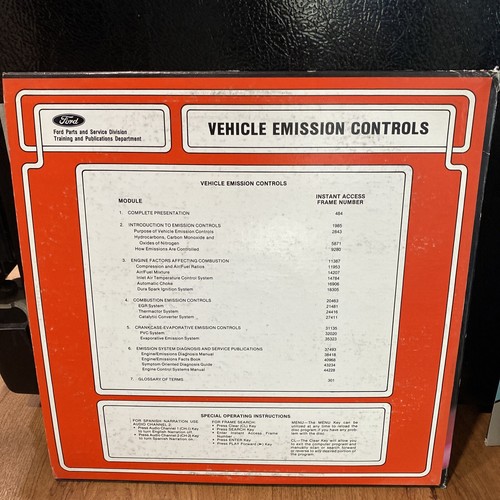 Ford Dealer Laserdisc Training - Vehicle Emission Controls | eBay