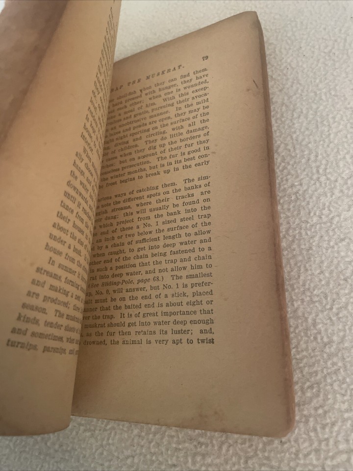 The Amateur Trapper and Trap Maker's Guide by Stanley Harding Dated ...