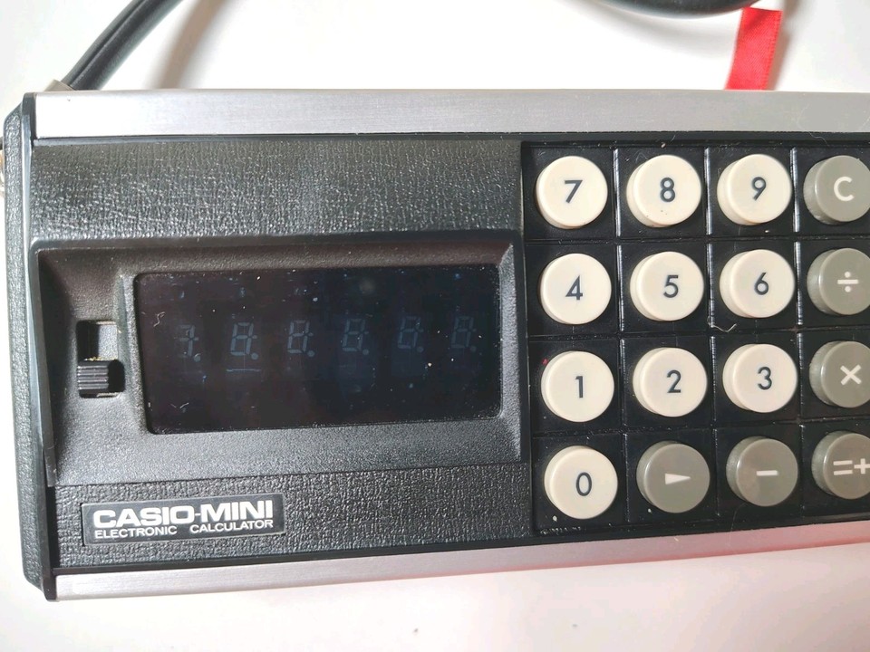 RARE vintage 1972 First Casio Mini Electronic Calculator with original ...