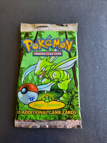 Pokemon 1st Edition Jungle Booster Pack Factory Sealed WOTC Scyther ...