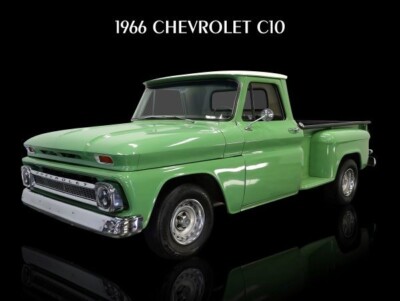 1966 Chevrolet C10 Stepside Pickup Truck NEW Metal Sign: 12x16" Free ...