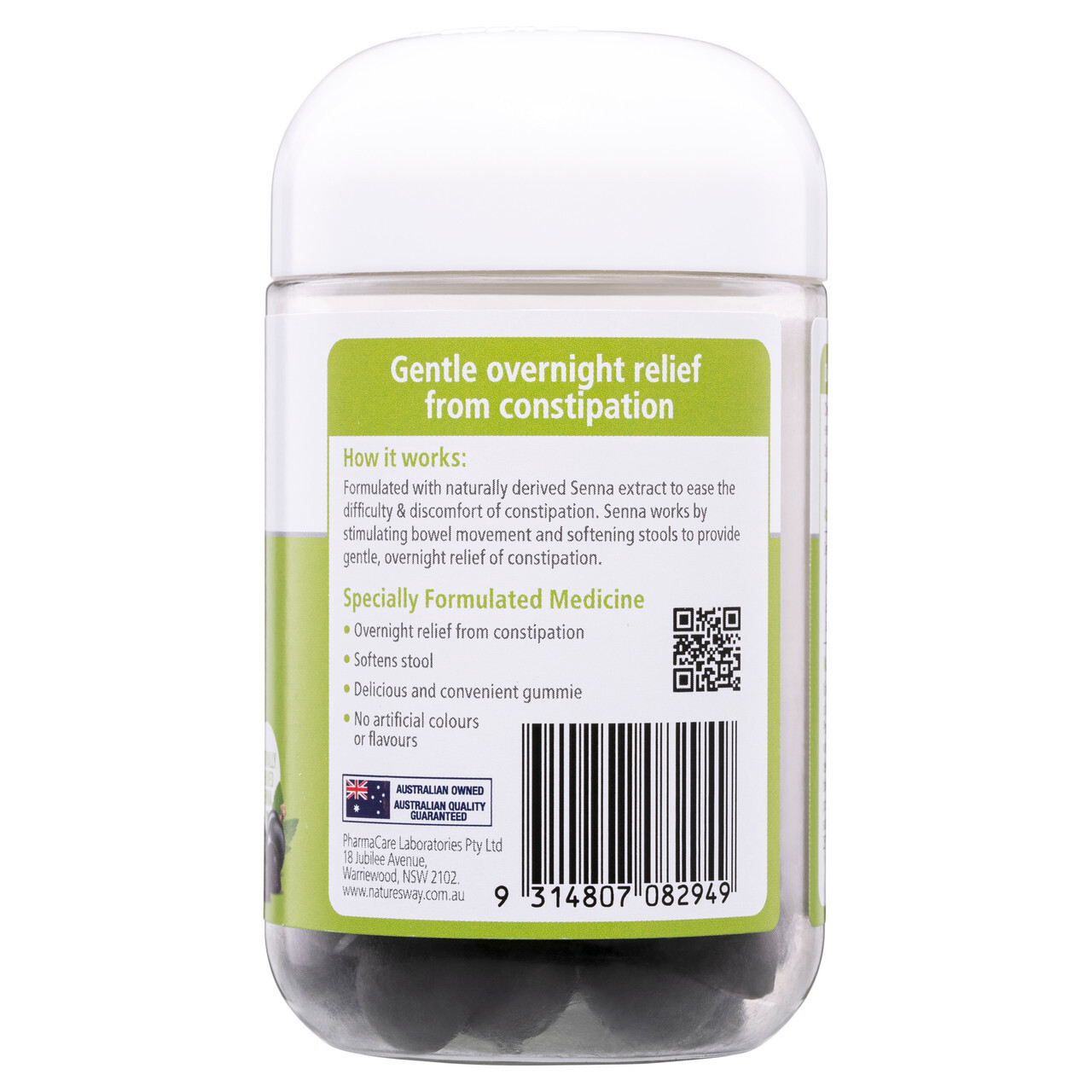 Nature's Way Medicinal Vita Gummies Laxative & Constipation Relief ...