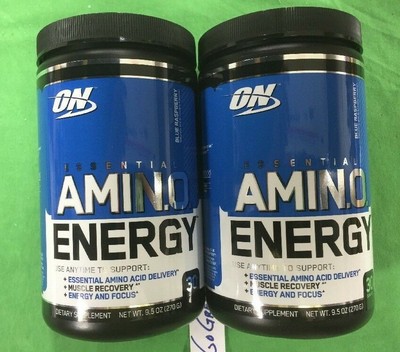 Optimum Nutrition Essential Amino Energy Blue Raspberry 30 Serve 9.5oz ...