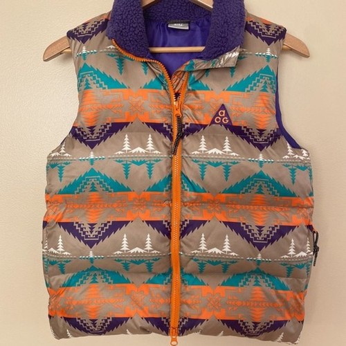 Rare Vintage Nike ACG x Pendleton 2008 Collection Lipstop Down Vest Mens Size XS | eBay