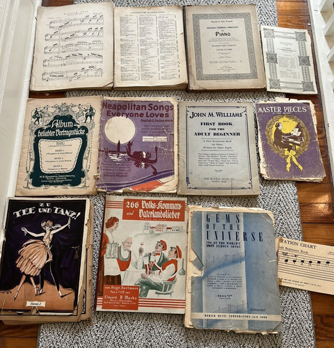 Lot Of Old Vintage & Antique Sheet Music Song Books: 1910s 1920s 1930s ...