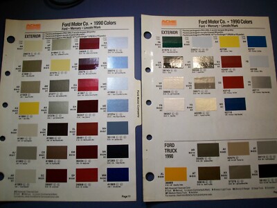 1990 Ford Lincoln Mercury Mustang car truck Bronco auto Acme Paint ...