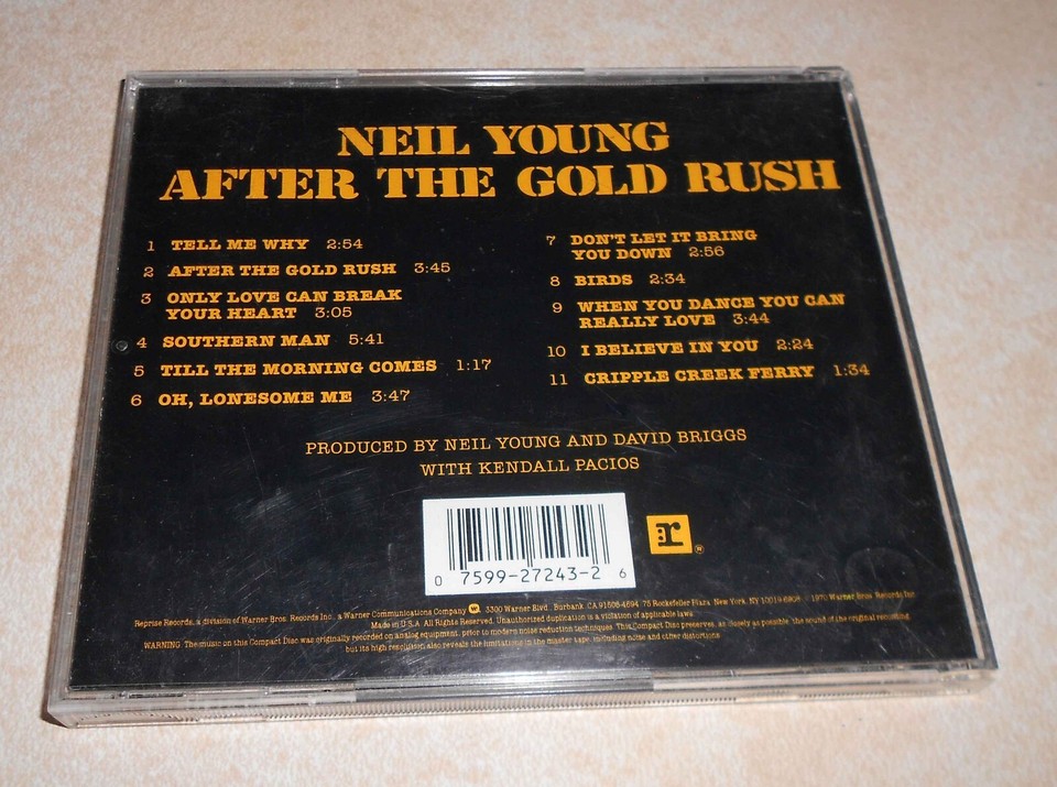 Neil Young After The Gold Rush CD | eBay