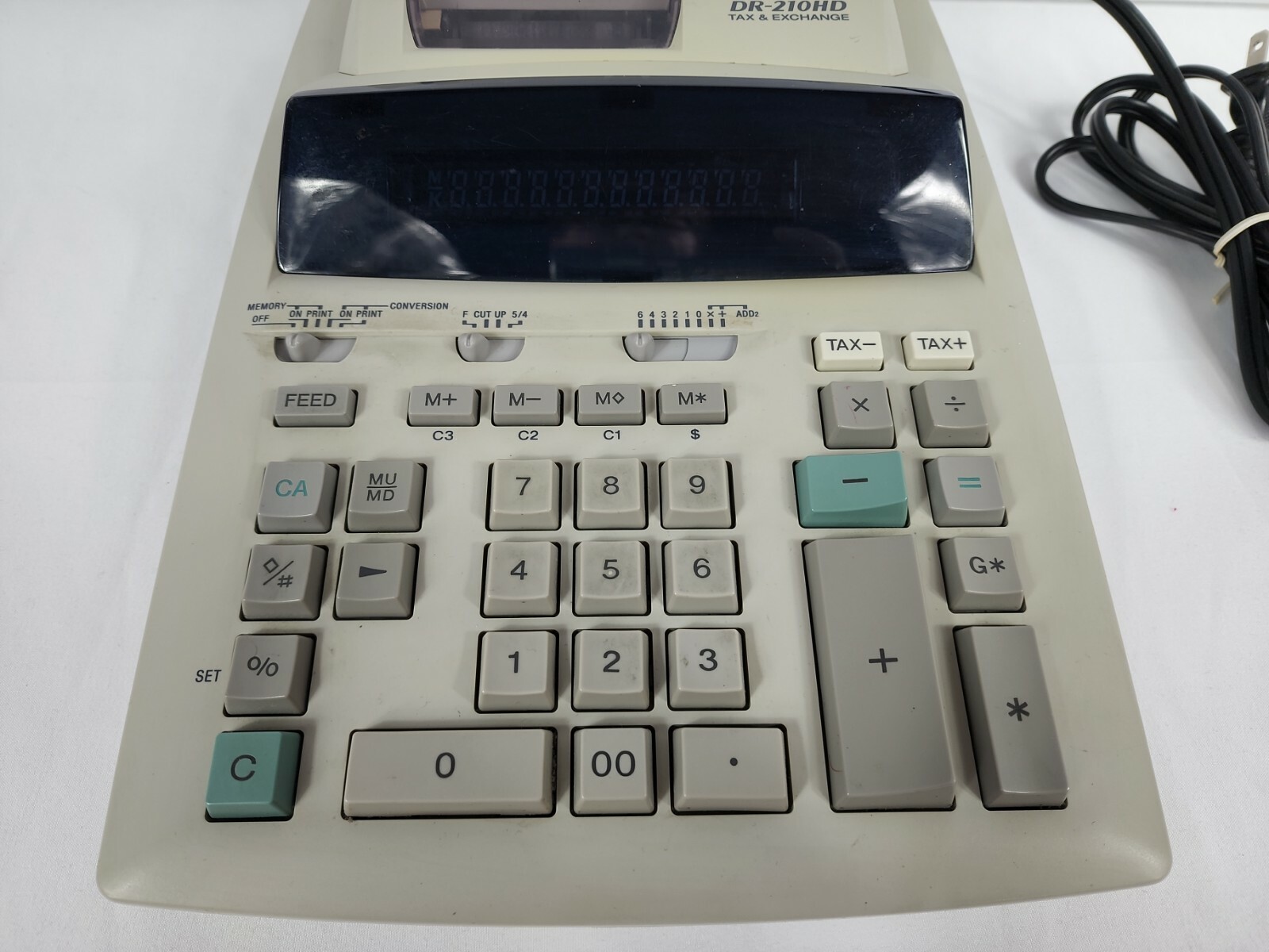 Casio DR-210HD Tax and Exchange calculator printing adding machine | eBay