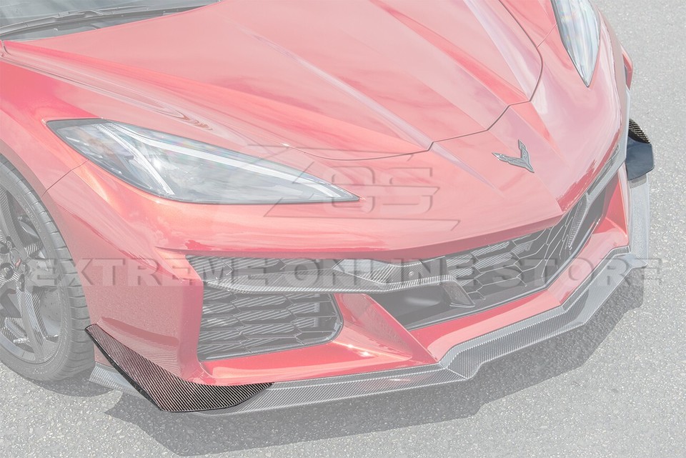 Package CARBON FIBER Front Side Canards Dive Plane For 23-Up Corvette ...