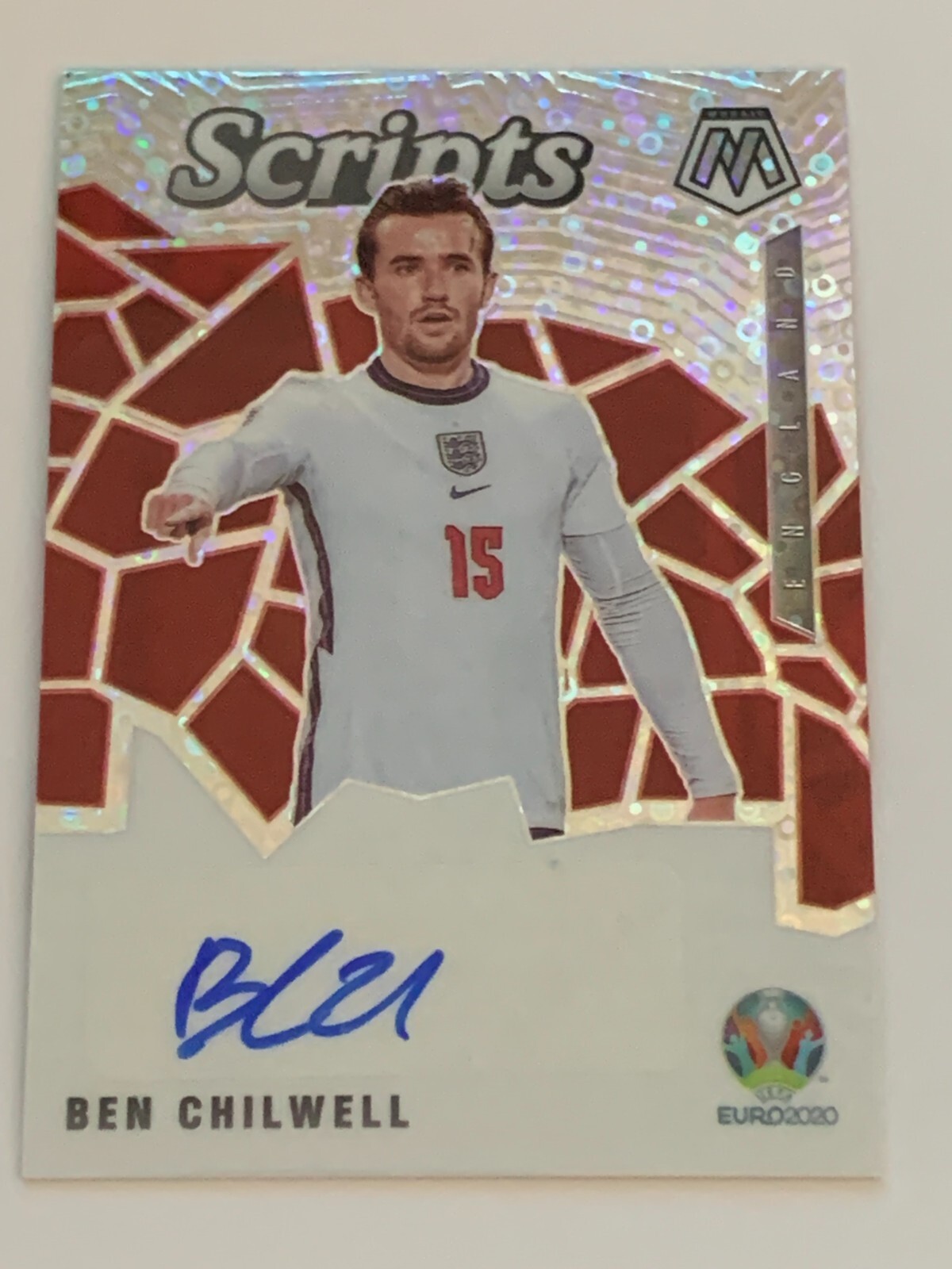 BEN CHILWELL #SW-BC 2020-21 Panini Mosaic EURO - SILVER DISCO AUTOGRAPH ...