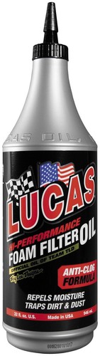 Lucas Oil 10798 High Performance Foam Filter Oil - 1qt. | eBay