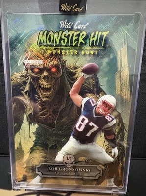 Rob Gronkowski 1/1 2025 Wild Card Haunted Hits Monster Hit National ...